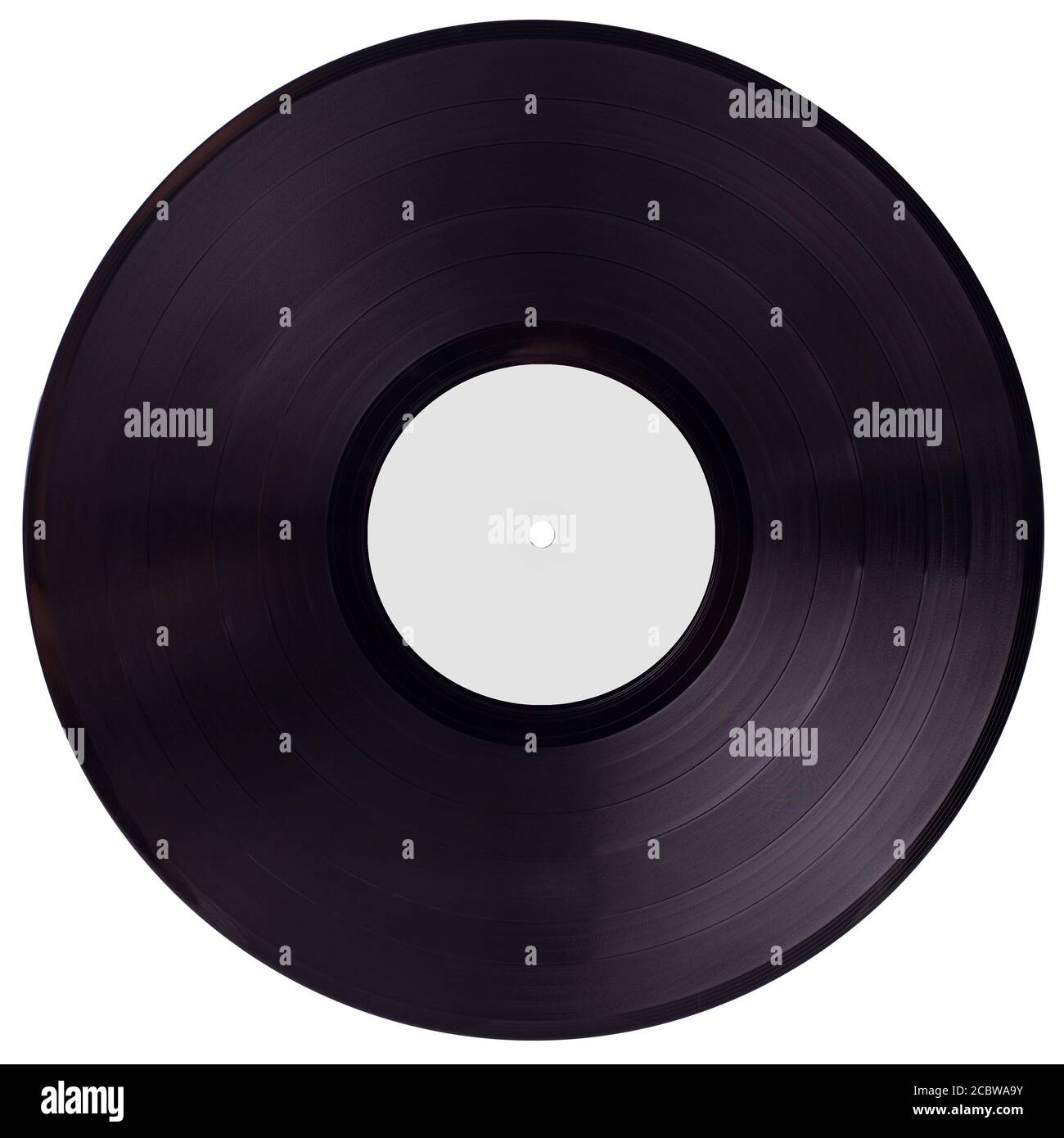 Vinyl 33rpm record with with label. With clipping path Stock Photo - Alamy