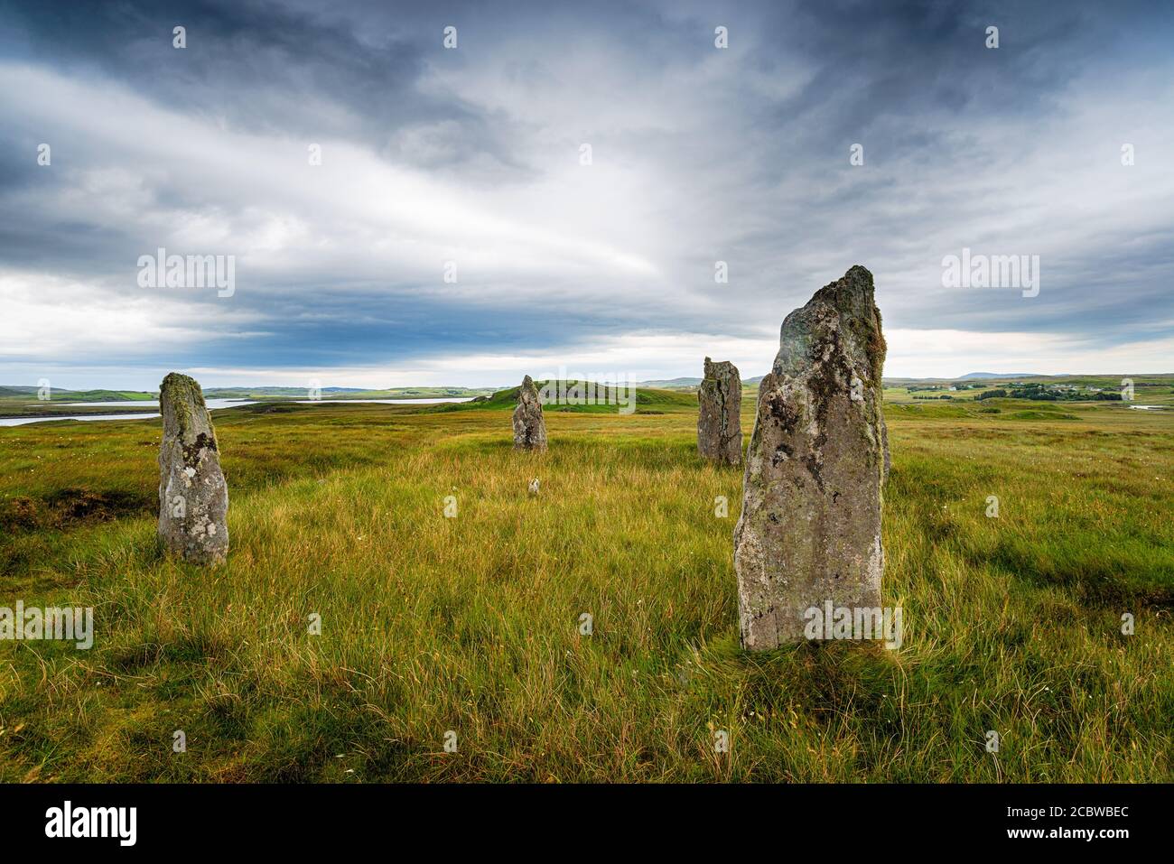 Ceann Hulavig Stone Circle on the Isle of Lewis in the Outer Hebrides ...