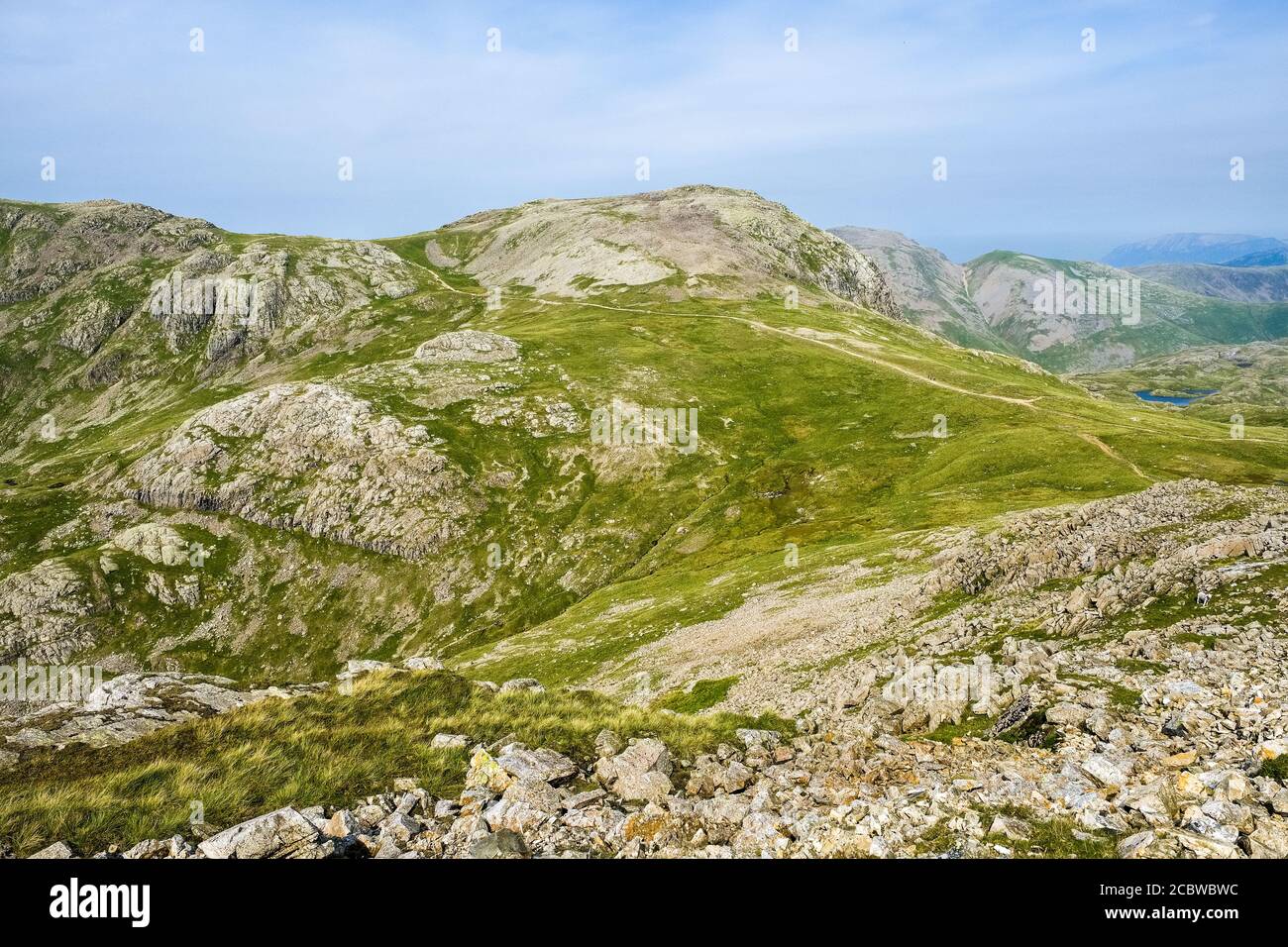 Great End and Esk Hause from Esk Pike, Lake District National Park ...