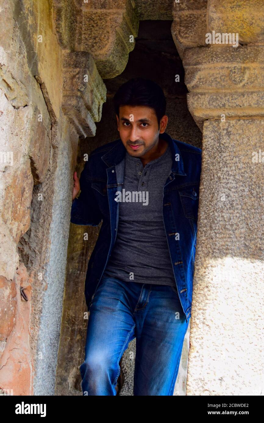 New Delhi India – March 3 2020 : Man portrait, smart casual man ...