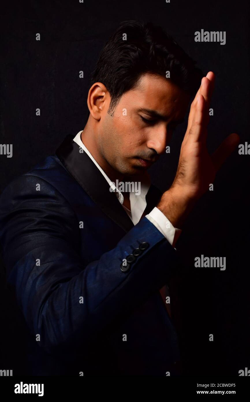 New Delhi India – March 30 2020 : Man portrait, smart casual man ...