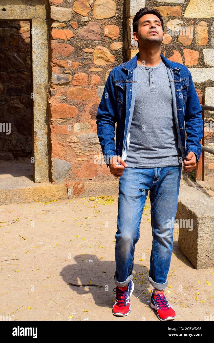 New Delhi India – March 3 2020 : Man portrait, smart casual man ...