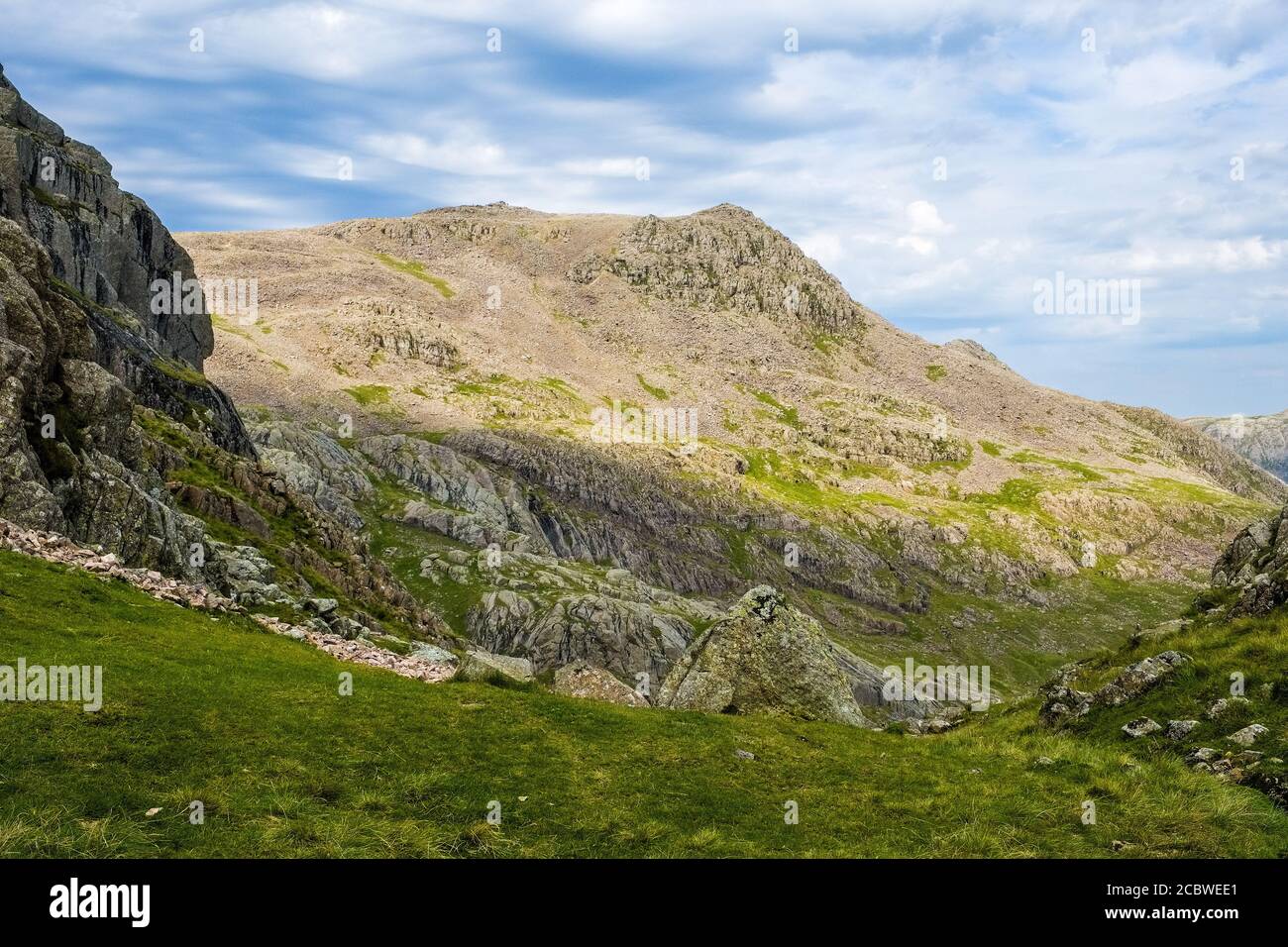 Scafell Pike, England's highest mountain, Lake District National Park ...
