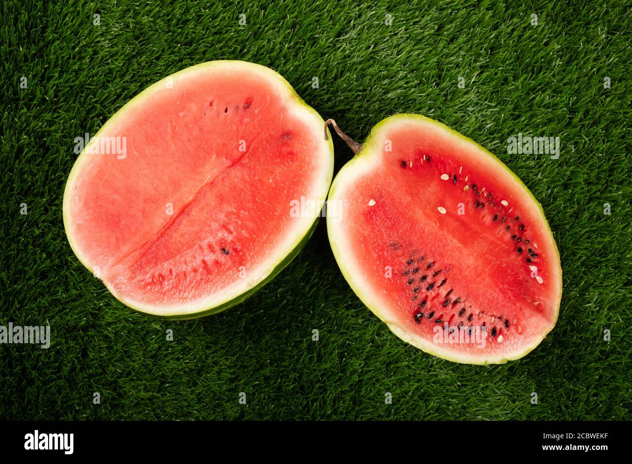 Halves of watermelon hi-res stock photography and images - Alamy