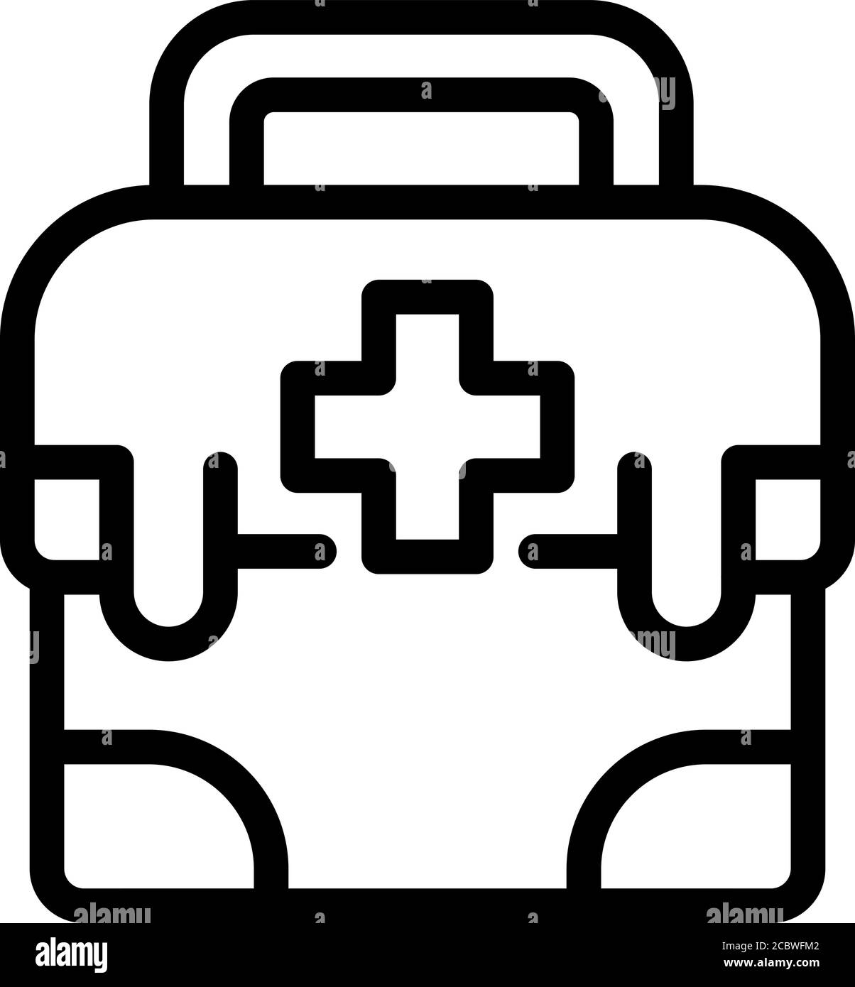 Home nursing first aid kit icon, outline style Stock Vector Image & Art ...