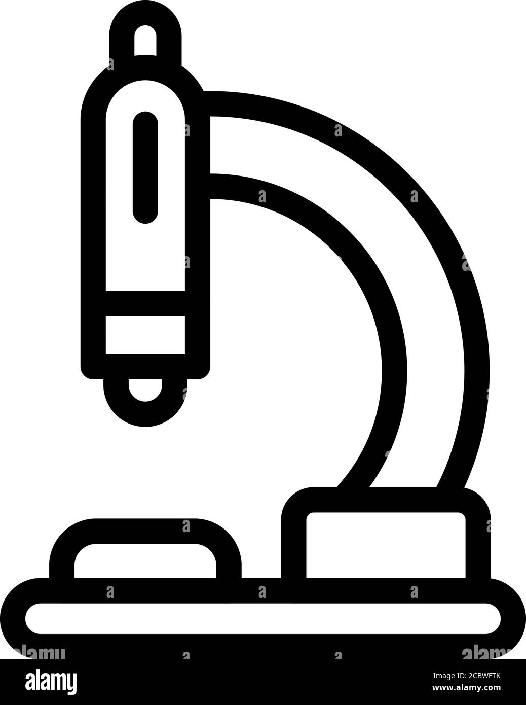 Nurse microscope isolated icon Black and White Stock Photos & Images ...