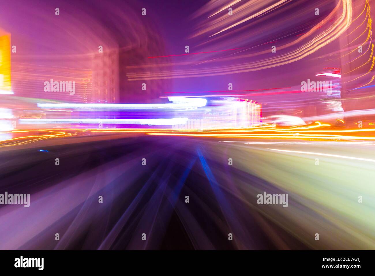 Speed motion in urban highway road tunnel Stock Photo - Alamy