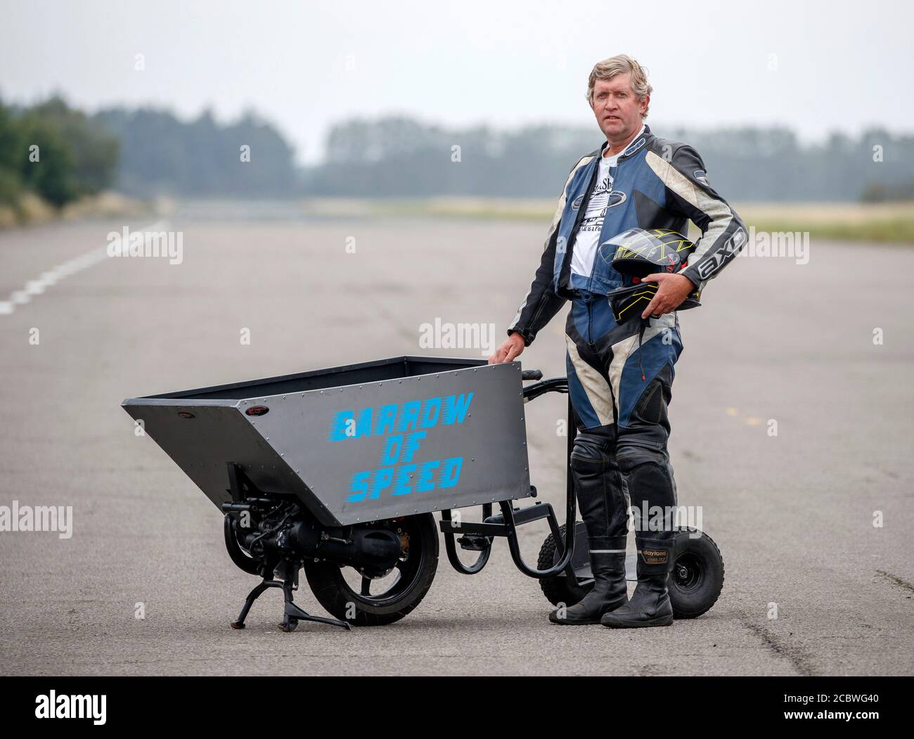 Kevin Nicks after setting a speed record of 44.632 mph, the fastest ...