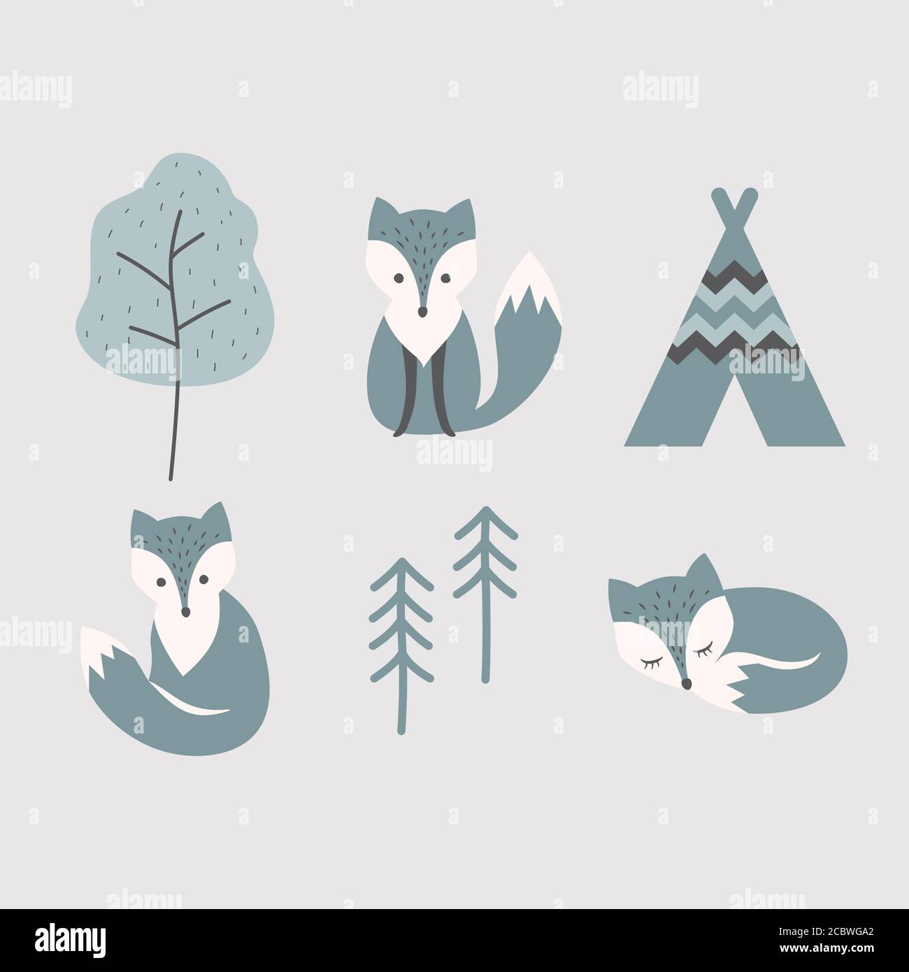 Arctic fox baby Stock Vector Images - Alamy