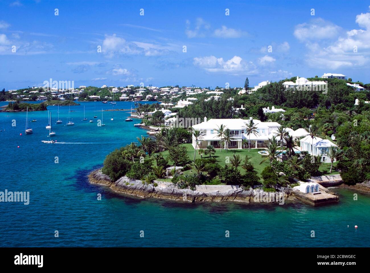 Luxury houses, Bermuda Stock Photo - Alamy