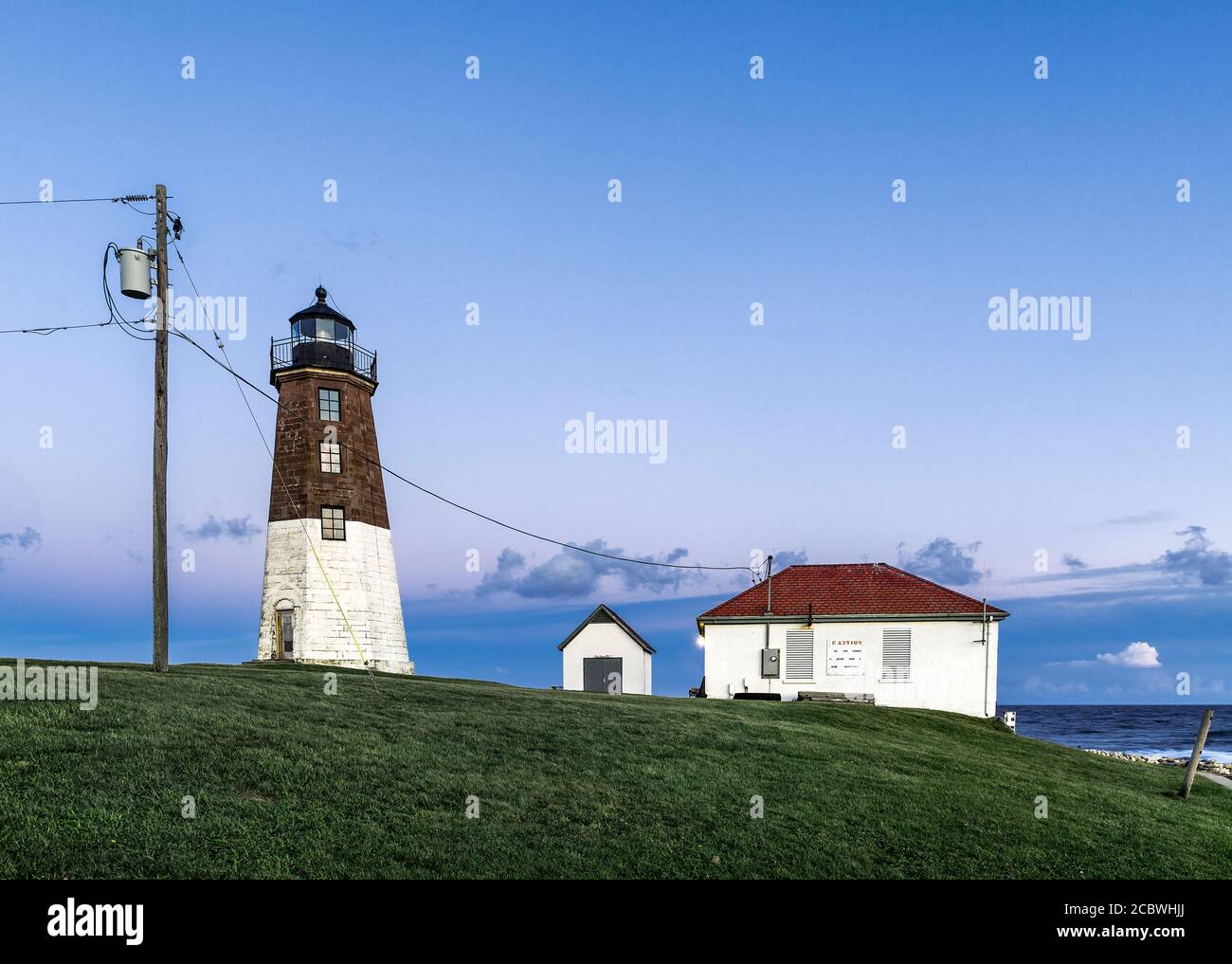 Judith Point Lighthouse and Coast Guard Station, Narragansett, Rhode ...