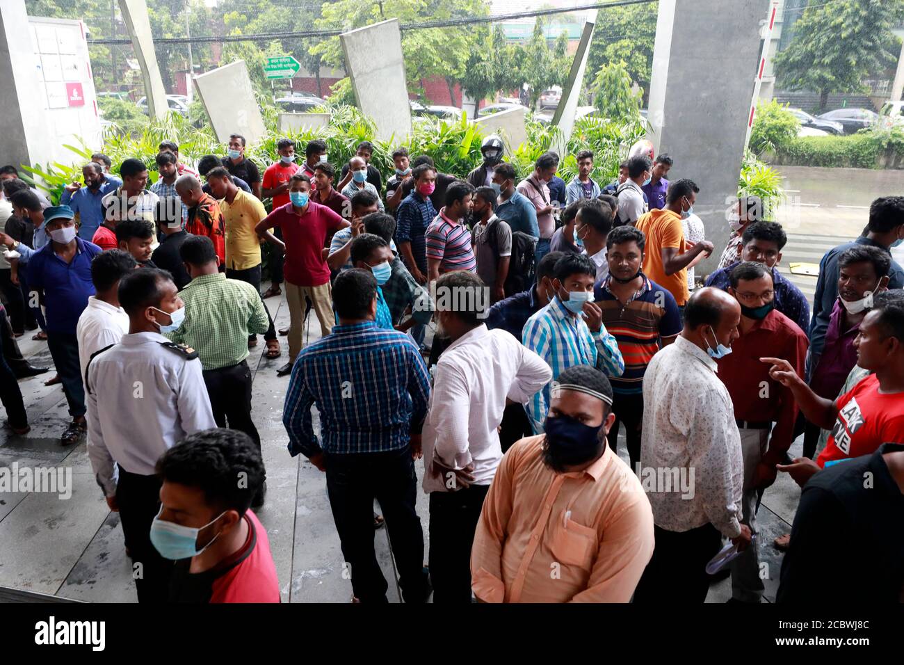 Dhaka, Bangladesh - August 16, 2020: Marooned by the pandemic, migrant ...