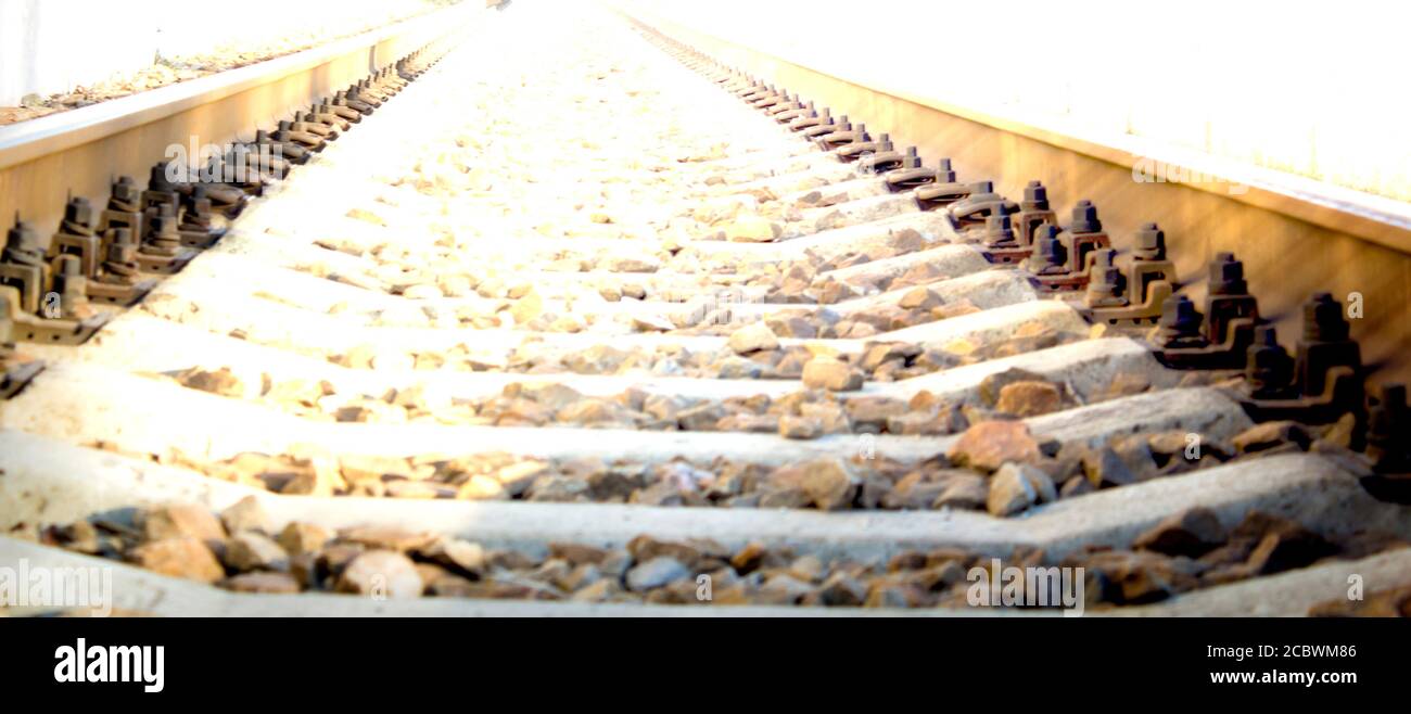 Railway Track Curve, Distance High Resolution Stock Photography and ...