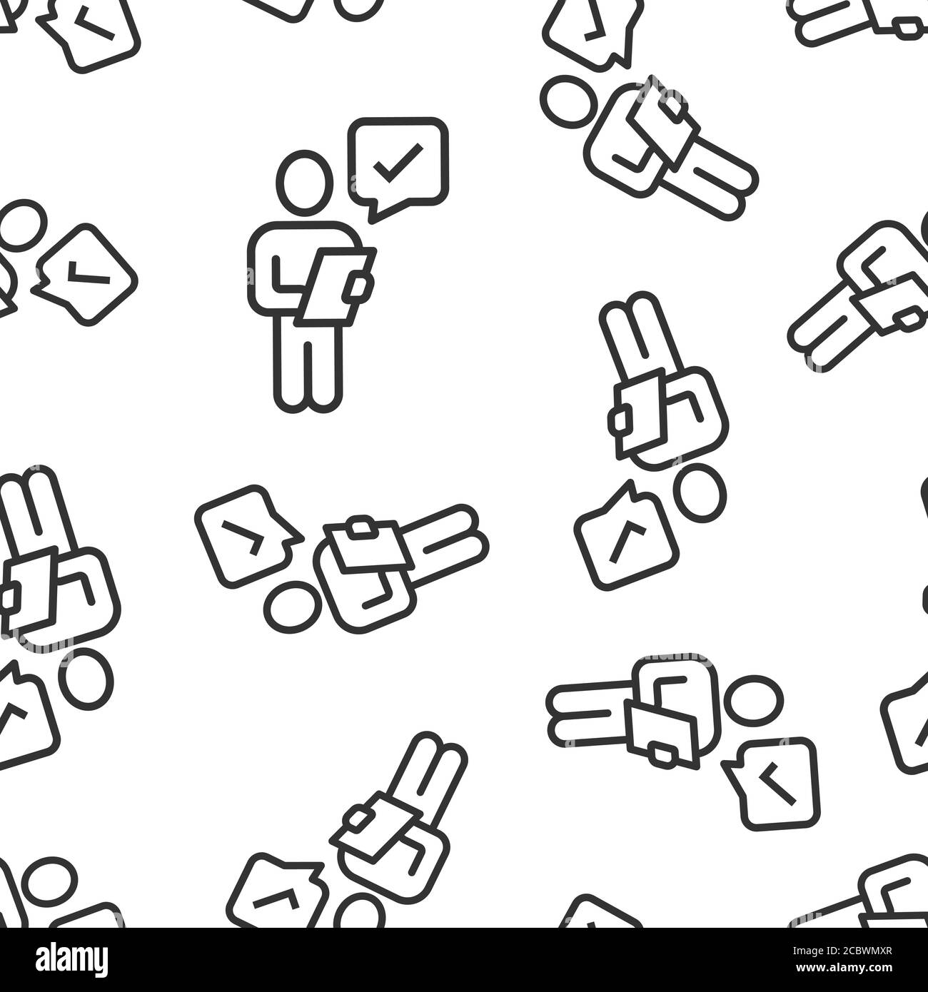 Organization management icon in flat style. People with check mark ...