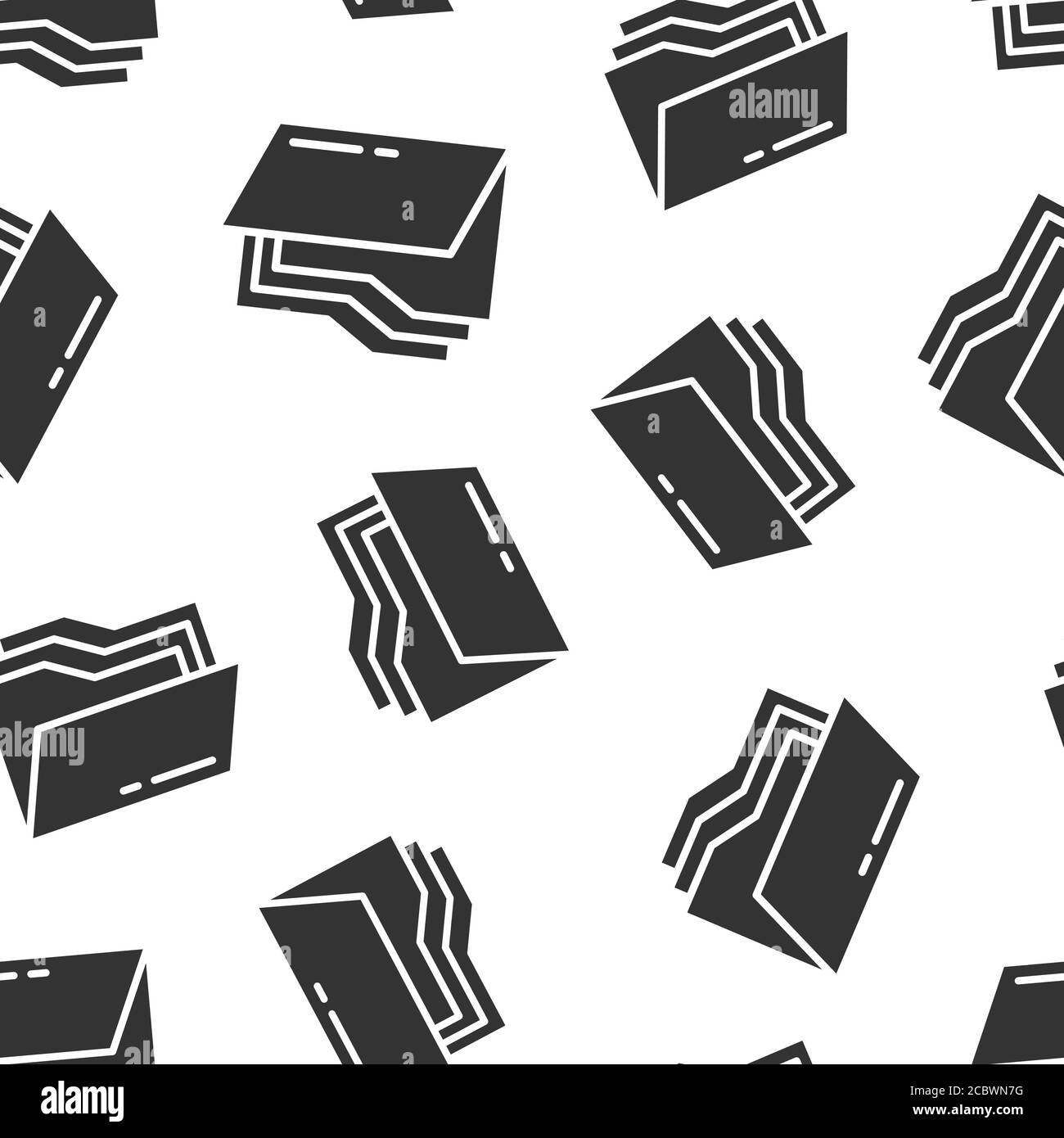 File folder icon in flat style. Documents archive vector illustration on isolated background ...