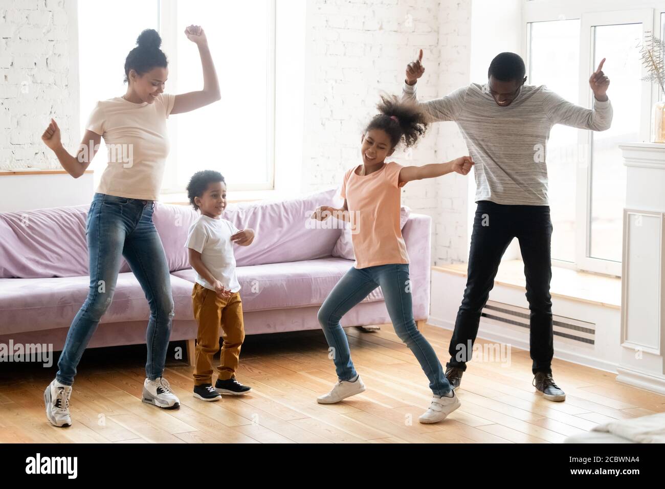 Singing at home with children hi-res stock photography and images - Alamy