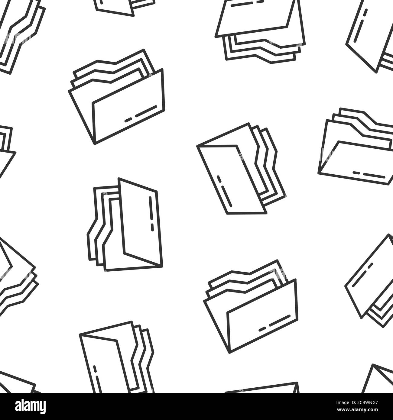 File folder icon in flat style. Documents archive vector illustration on isolated background ...