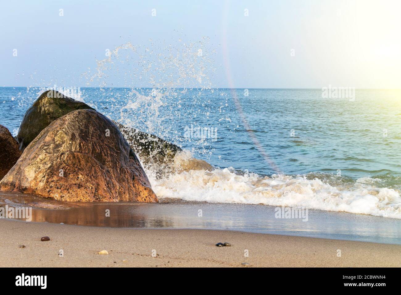 Wave Hits Rocks High Resolution Stock Photography and Images - Alamy