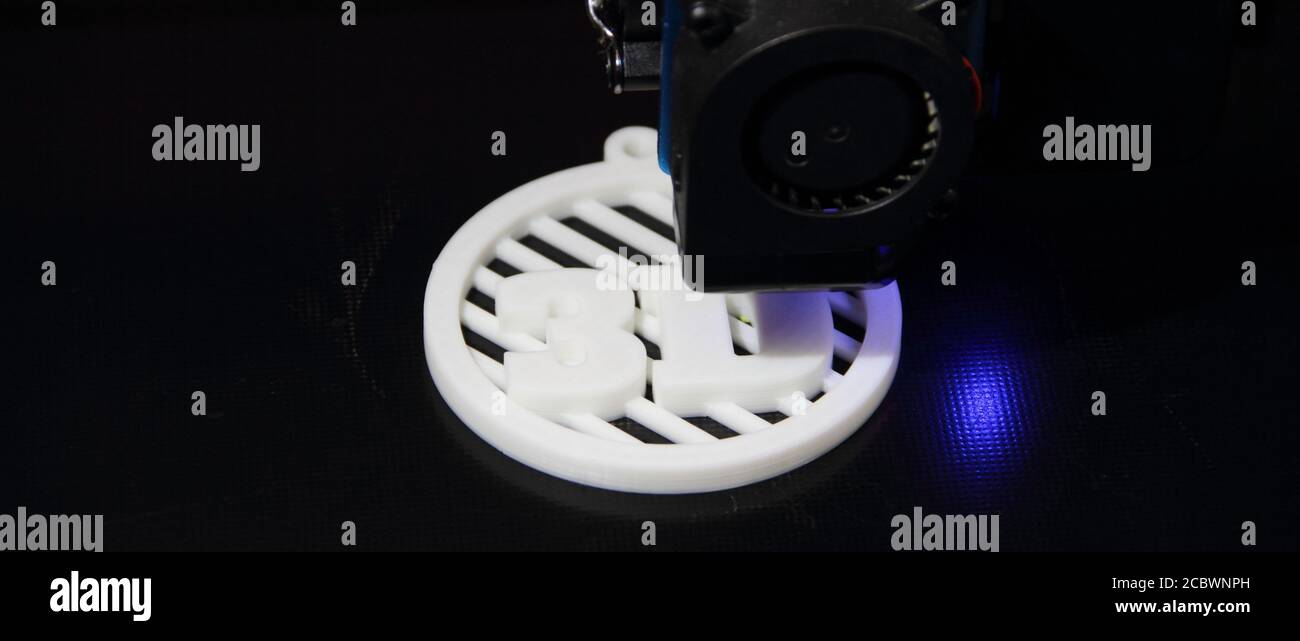 a 3d printer while printing Stock Photo - Alamy