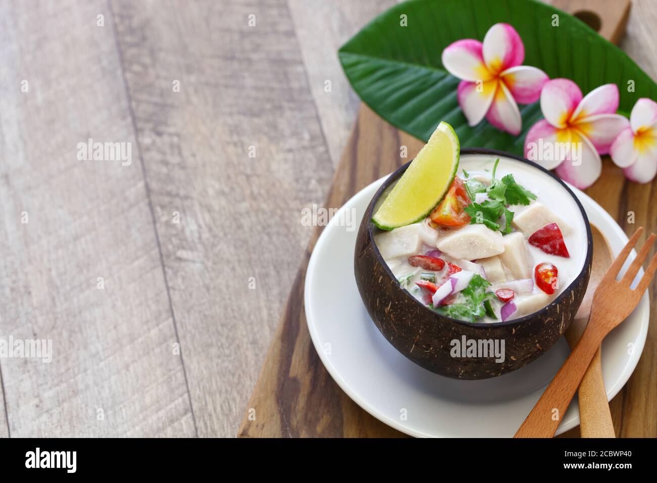 Kokoda, coconut milk ceviche, Fijian cuisine Stock Photo - Alamy