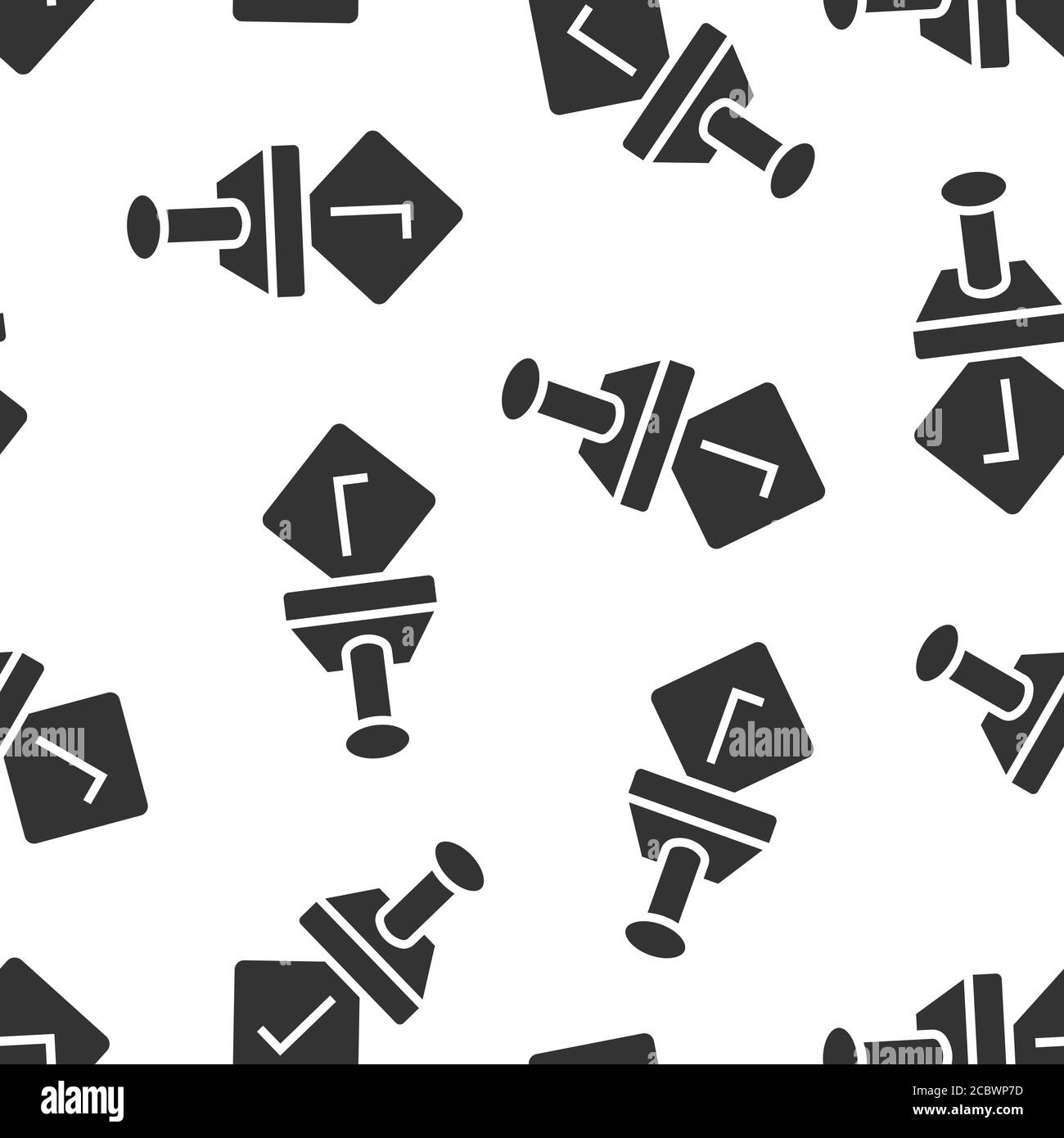 Approve stamp icon in flat style. Accept check mark vector illustration ...