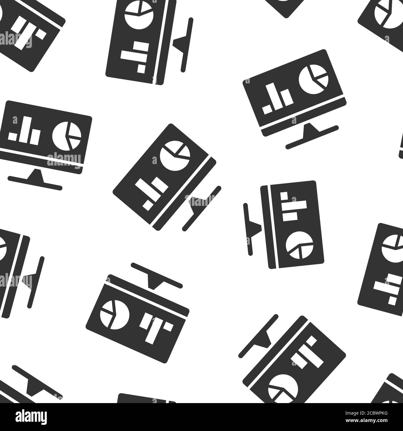 Website analytics icon in flat style. SEO data vector illustration on ...