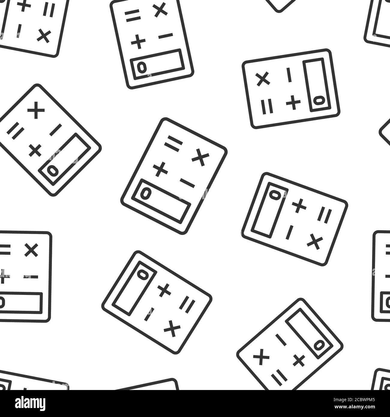 Calculator icon in flat style. Calculate vector illustration on white isolated background ...