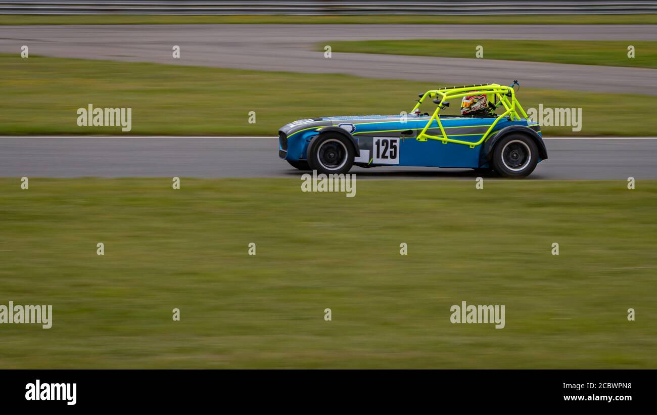 Blue yellow rally car hi-res stock photography and images - Alamy