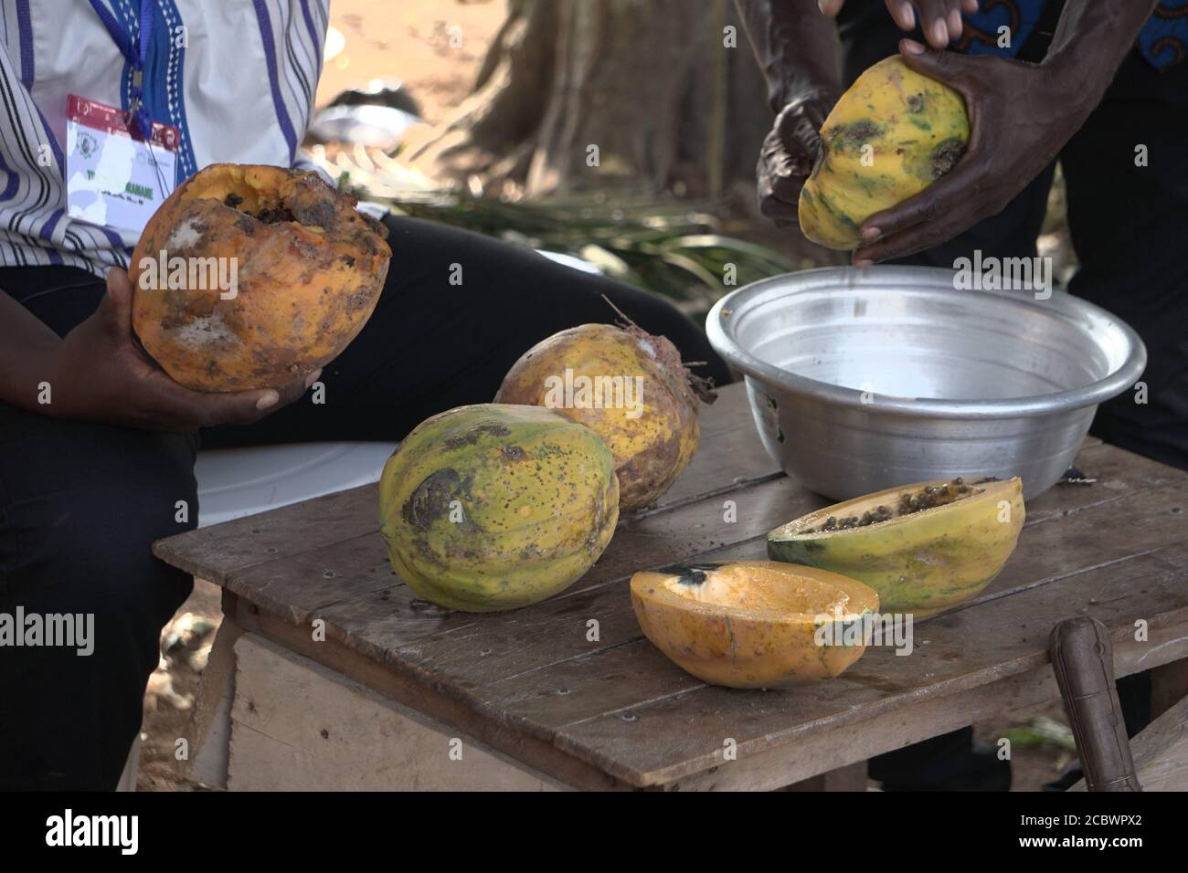 An congolease black man standing with baber Stock Photo - Alamy