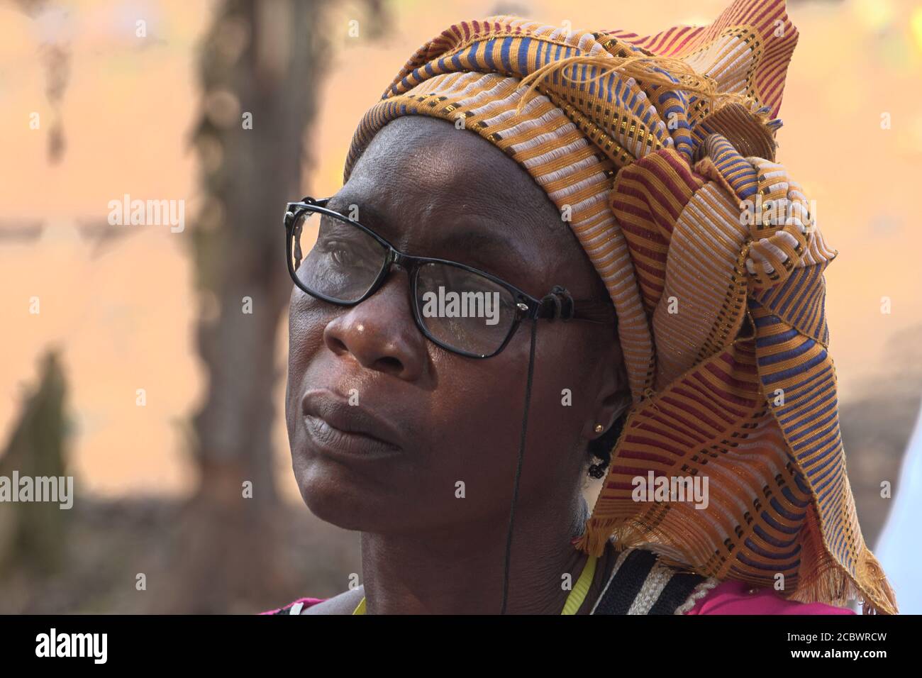 An congolease black man standing with baber Stock Photo - Alamy