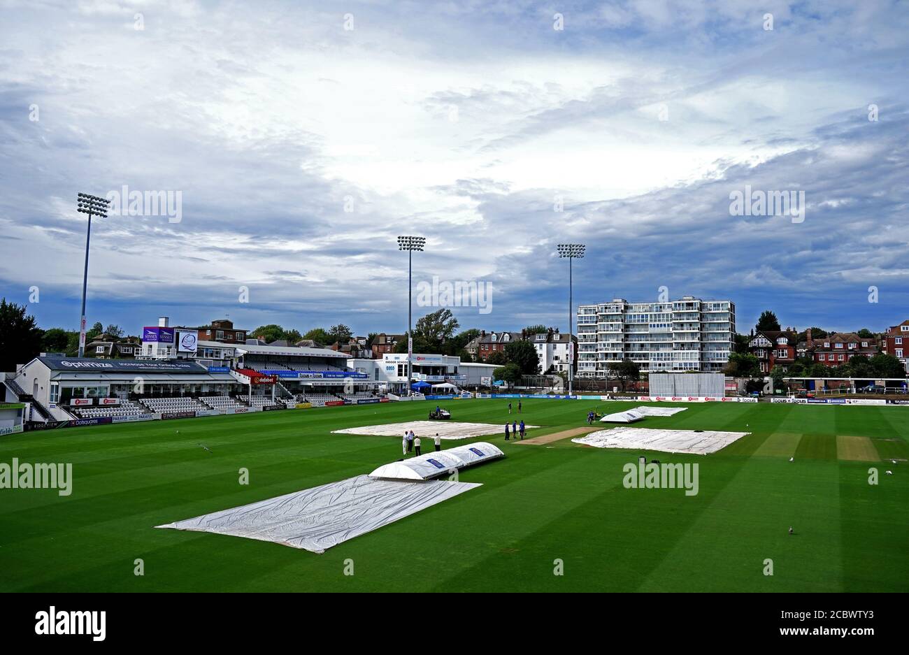 Sport cricket rain cricket pitch covers hi-res stock photography and ...