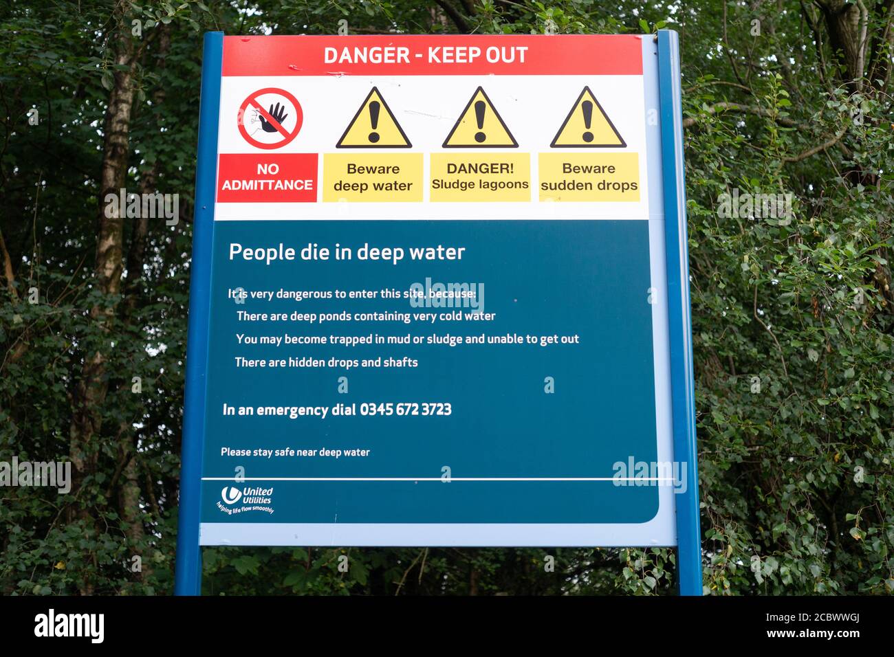 Danger sludge lagoons hi-res stock photography and images - Alamy