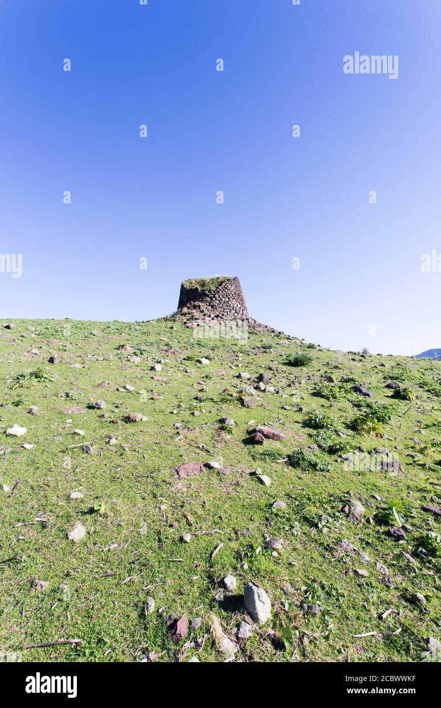 Photo of an ancient nuraghe in Sardinia, Italy Stock Photo - Alamy