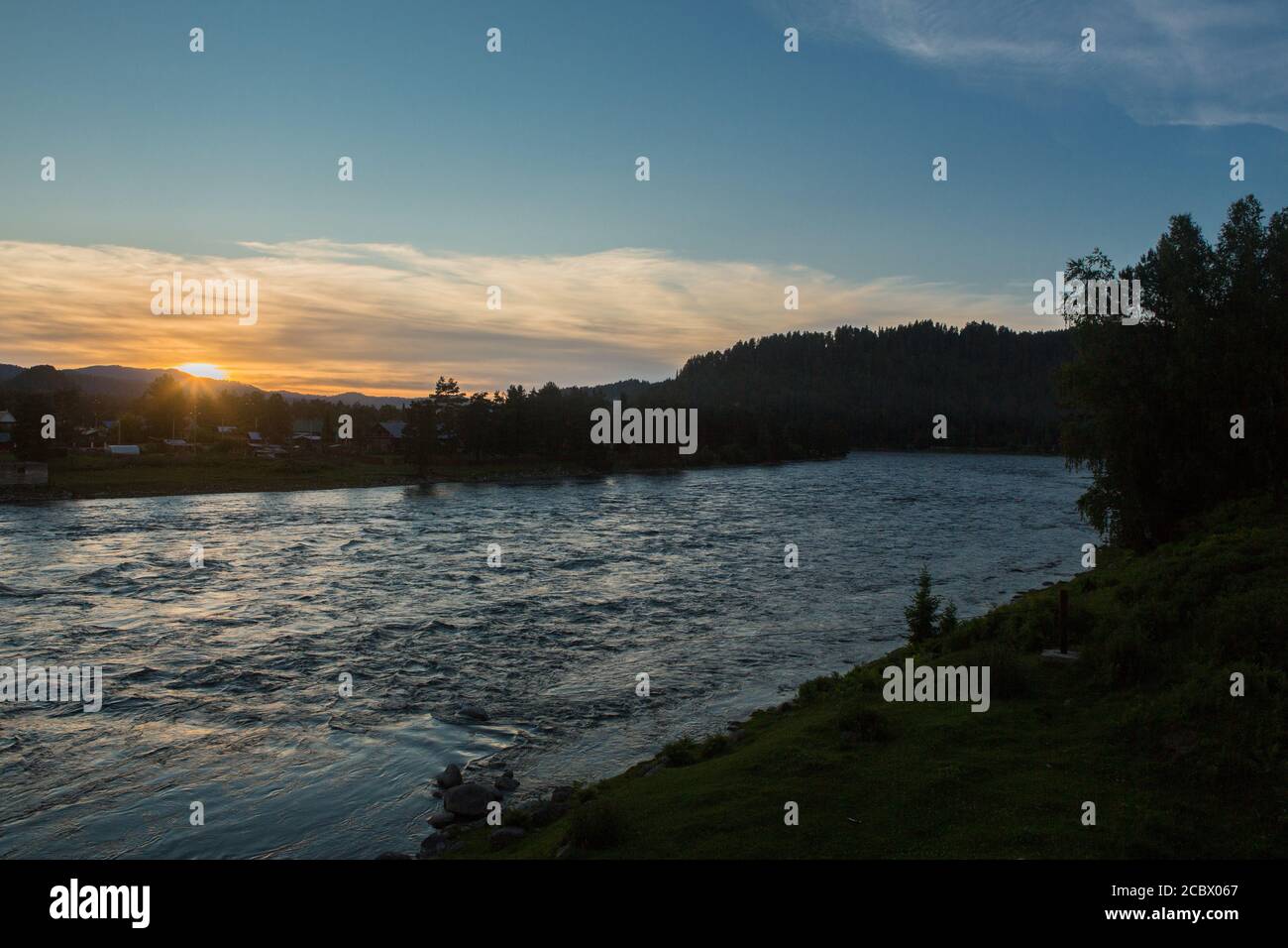 Evening sunrise on choppy hi-res stock photography and images - Alamy