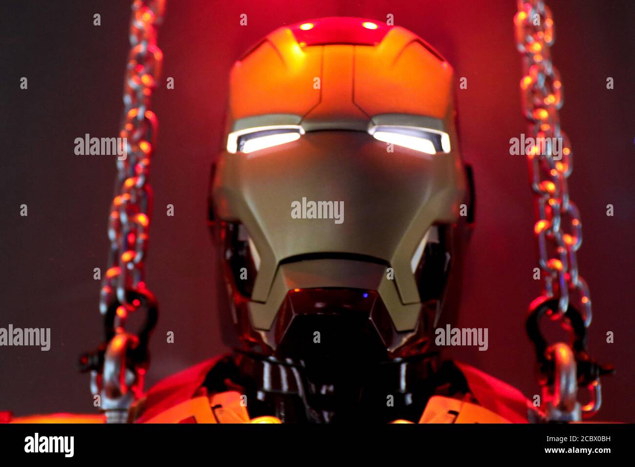 Las Vegas,USA - OCT 09, 2017: Iron man Head model at the Avengers ...