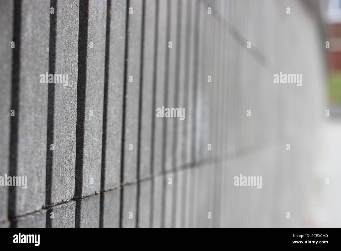 concrete wall perspective. Selective focus. construction architecture ...