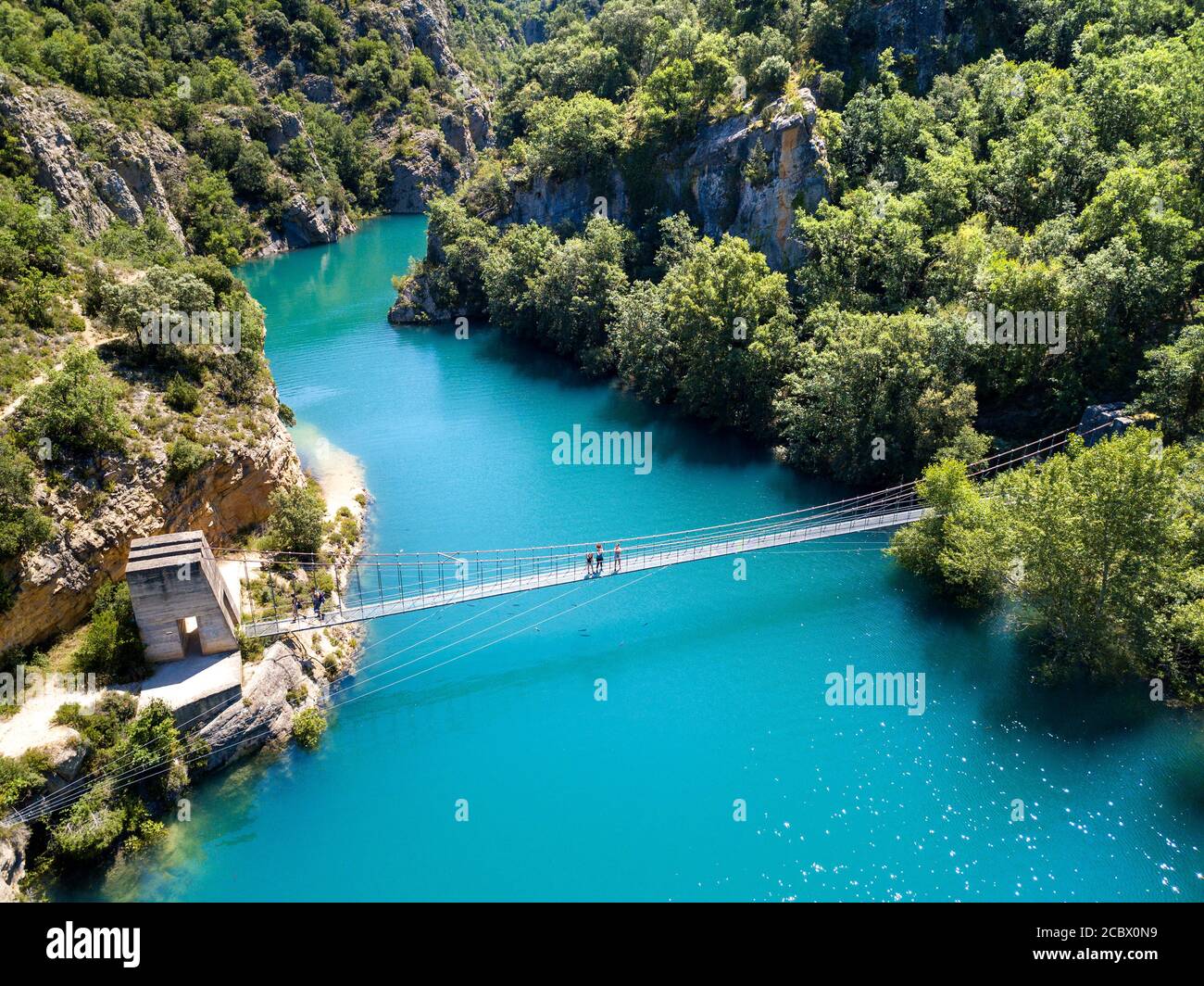Congost de Mont-Rebei in the Pre-Pyrenees of Lleida, Catalonia. Serra ...