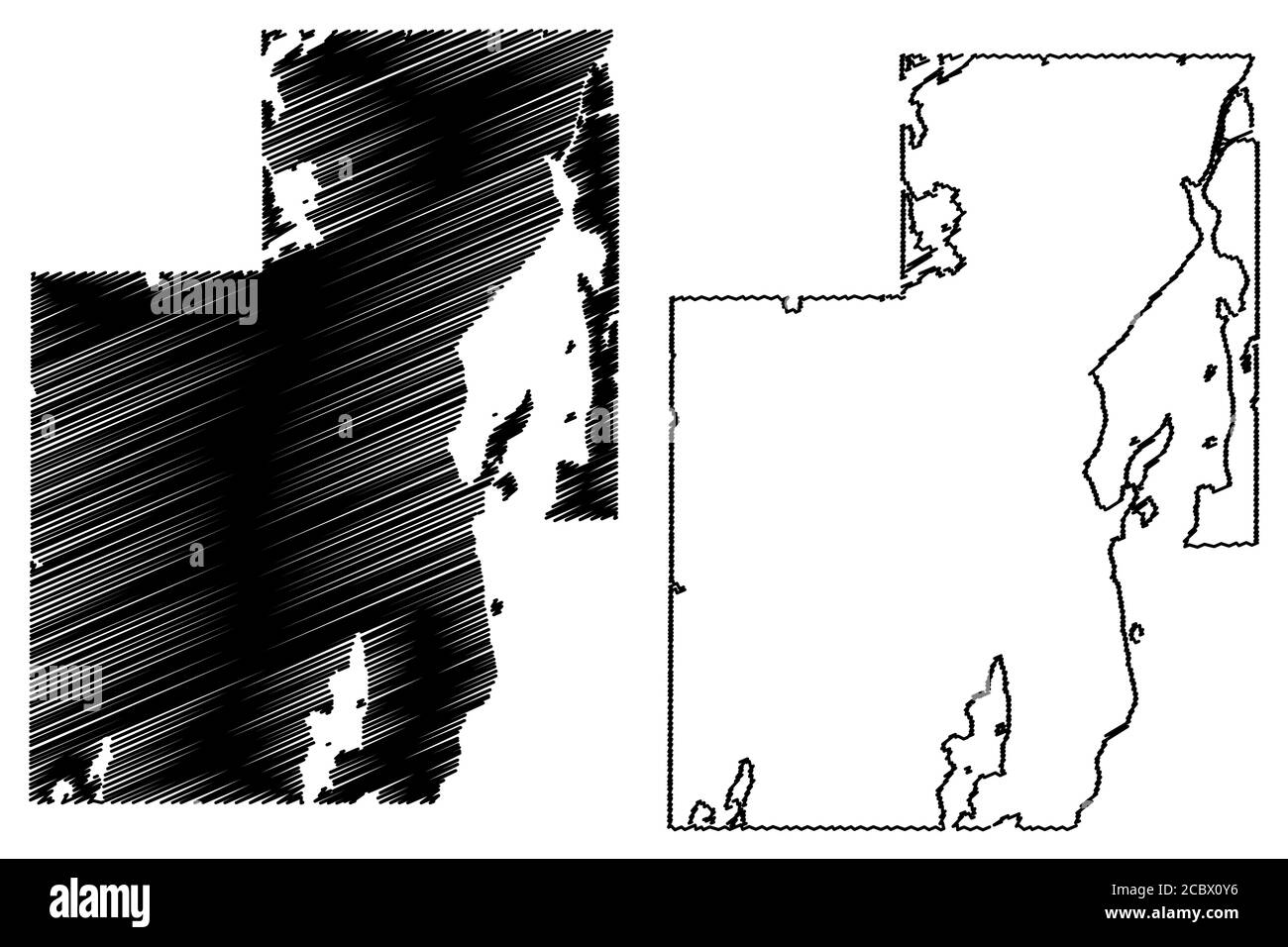 Yellowknife City (Canada, Northwest Territories) map vector ...