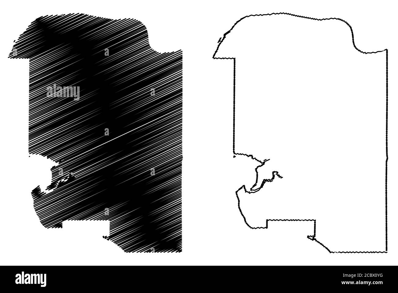 Surrey City (Canada, British Columbia Province) map vector illustration ...