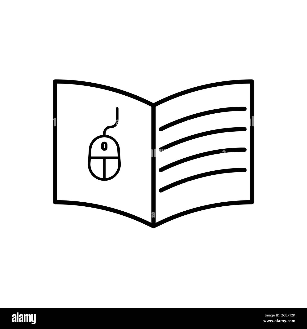 Online learning line icon. Design template vector Stock Vector Image ...