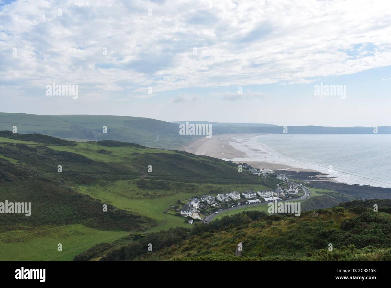 Woolacombe beach summer hi-res stock photography and images - Alamy