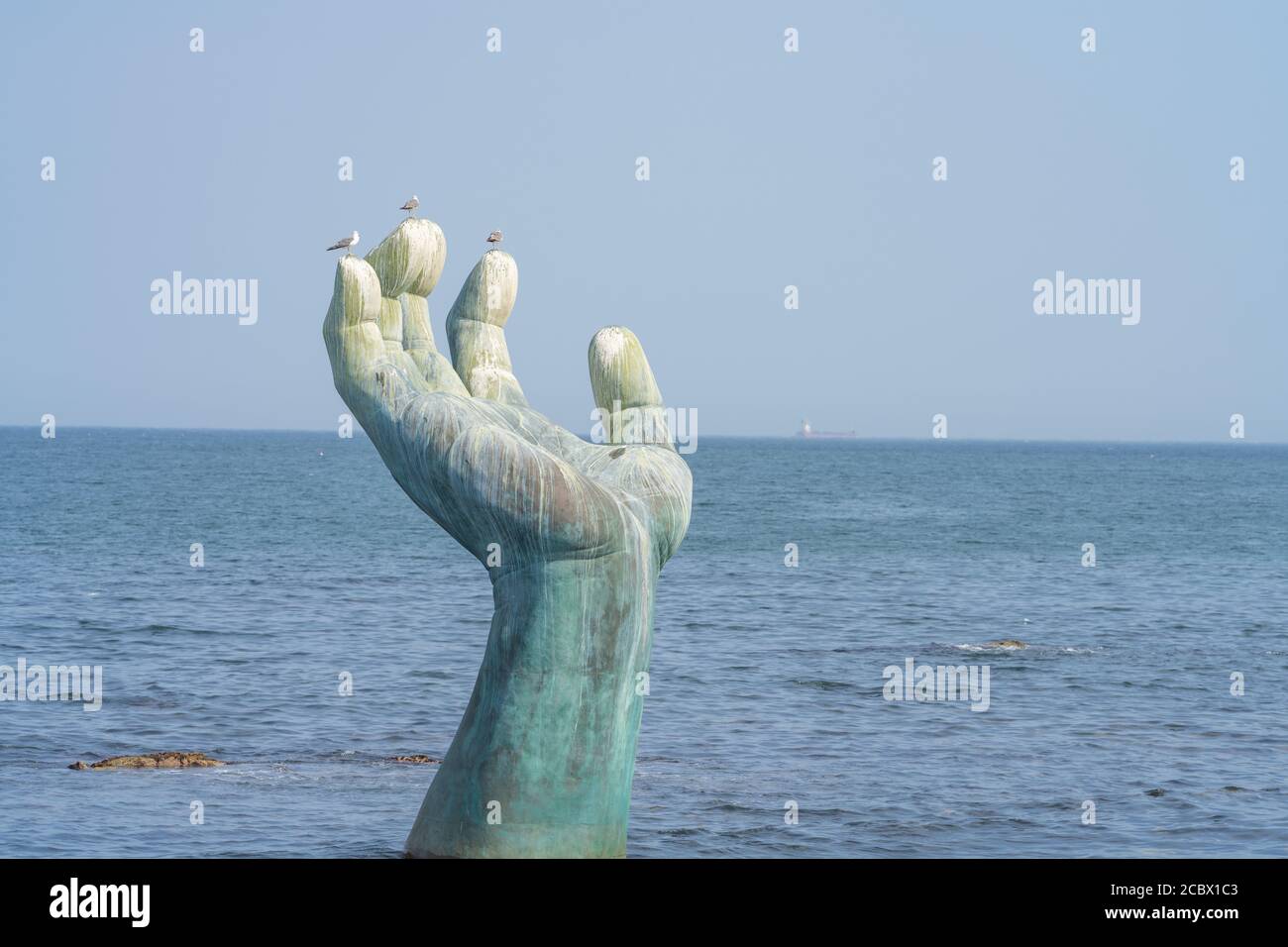 the Hand of Coexistence in Homigot, the bay of east sea, South Korea ...