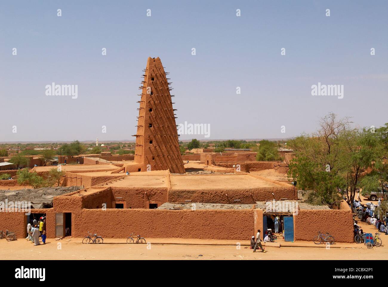 Niger. Agadez. Door of the desert. The Great Mosque build of mud, 16 ...