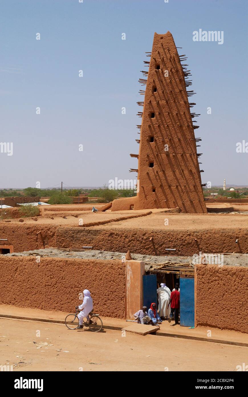 Niger. Agadez. Door of the desert. The Great Mosque build of mud, 16 ...