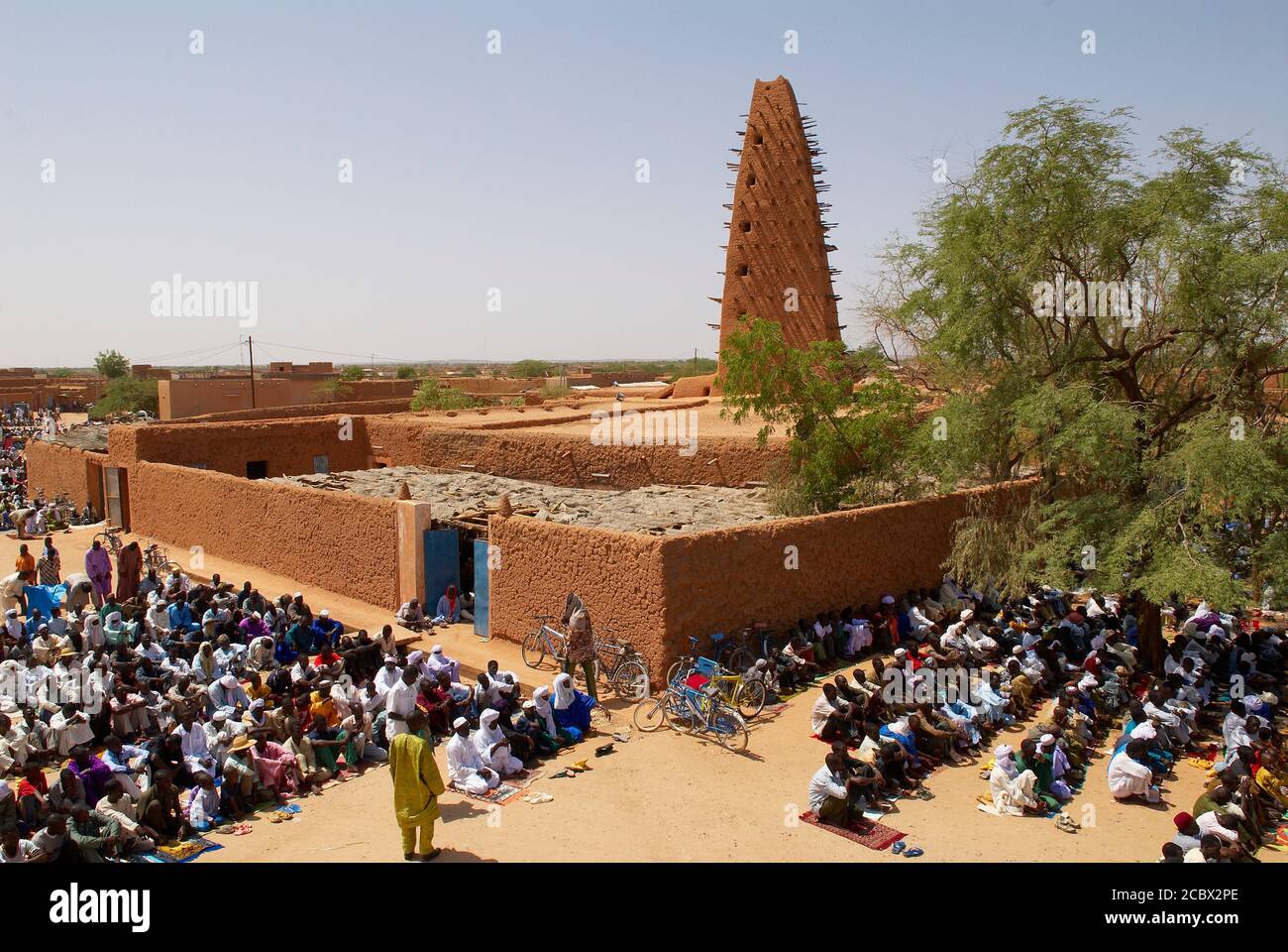 Niger. Agadez. Door of the desert. The Great Mosque build of mud, 16 ...