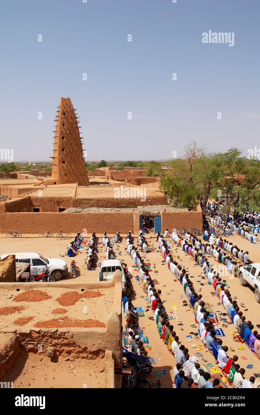 Niger. Agadez. Door of the desert. The Great Mosque build of mud, 16 ...