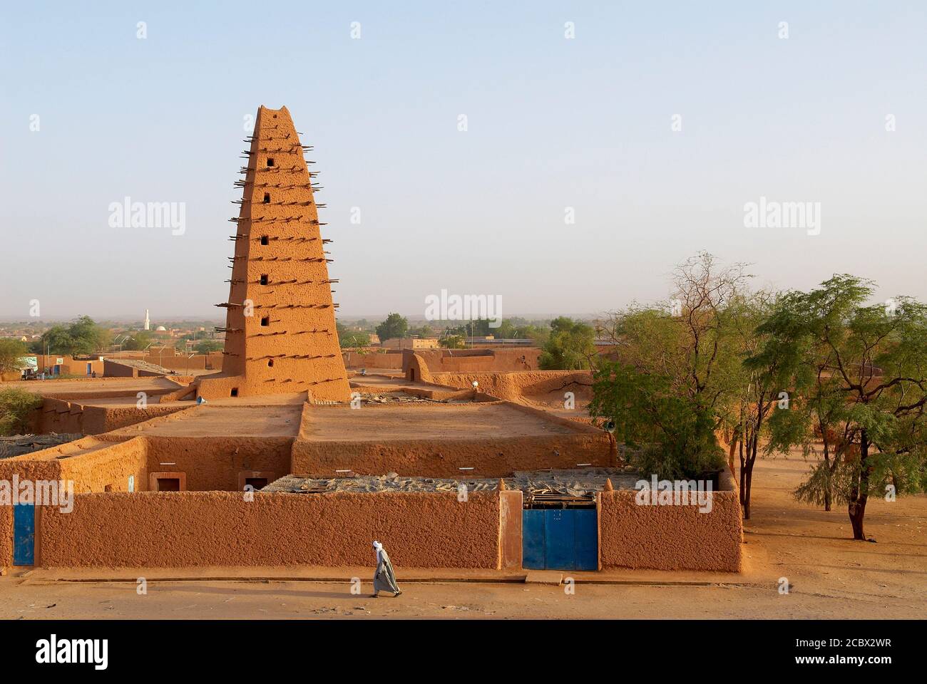 Niger. Agadez. Door of the desert. The Great Mosque build of mud, 16 ...