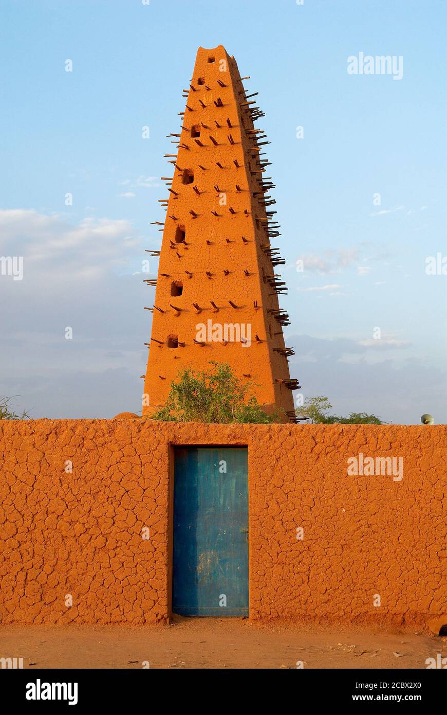 Niger. Agadez. Door of the desert. The Great Mosque build of mud, 16 ...