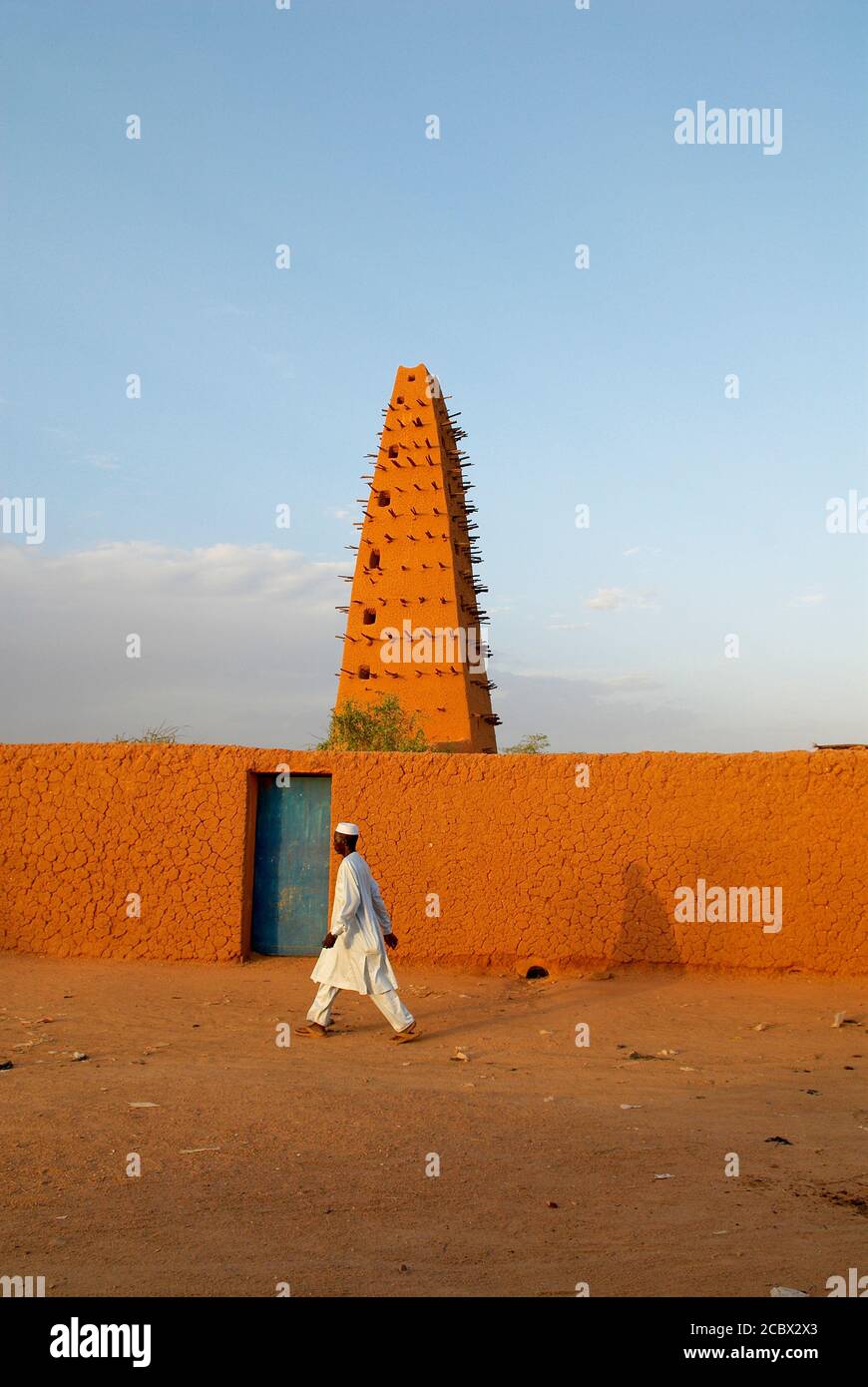 Niger. Agadez. Door of the desert. The Great Mosque build of mud, 16 ...
