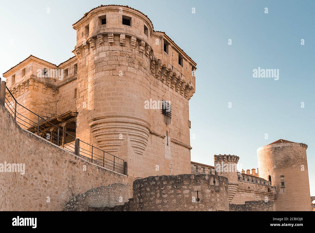 cuellar castle in segovia spain Stock Photo - Alamy